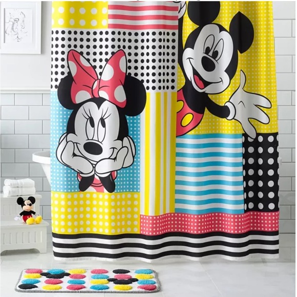 Disney | Bath | Disneys Mickey Minnie Mouse Shower Curtain Collection ...